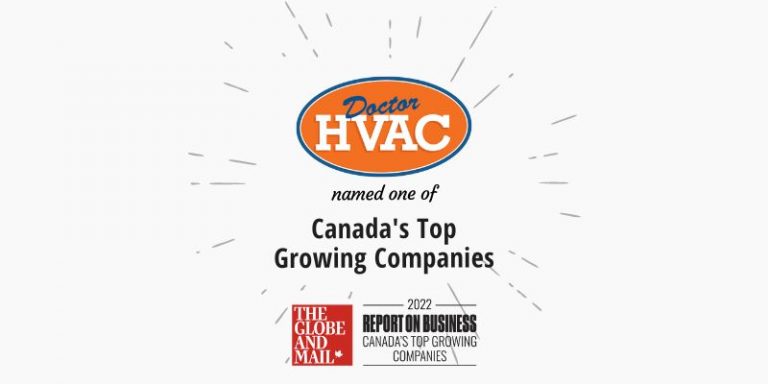 Dr HVAC Named one of Canada’s Top Growing Companies for 2022!